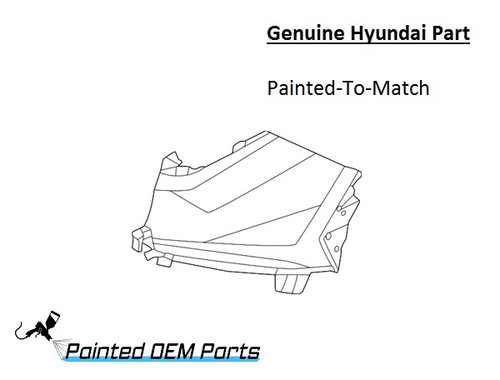 Painted 2022-2024 Hyundai Tucson Rear Bumper Side Panel | Genuine OEM
