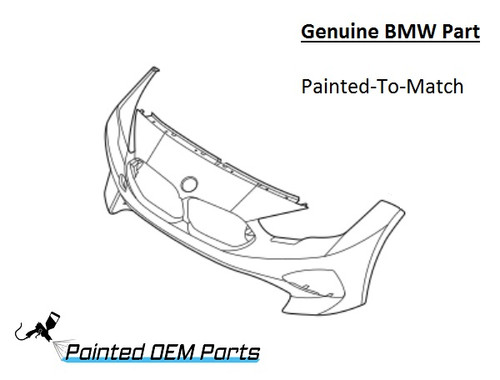 Painted 2020-2024 BMW 228 235 Gran Coupe Front Bumper | Genuine OEM