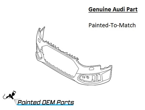 Painted 2020-2024 Audi A4 A4 Quattro Front Bumper | Genuine OEM