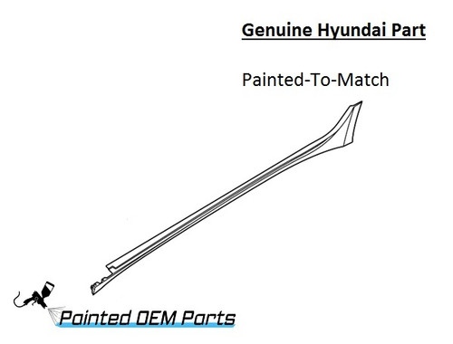 Painted 2020-2023 Hyundai Sonata Upper Side Skirt Rocker Molding ...