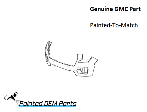 Painted 2021-2023 GMC Yukon Yukon XL Front Bumper Cover | Genuine OEM