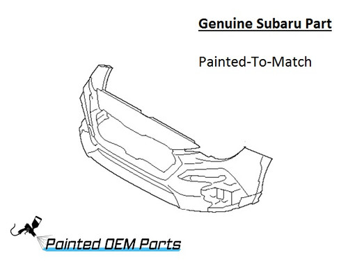 Painted 2024-2025 Subaru Crosstrek Front Bumper | Genuine OEM