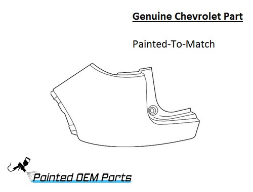 Painted 2019-2024 Chevrolet Blazer Rear Bumper Side Panel | Genuine OEM
