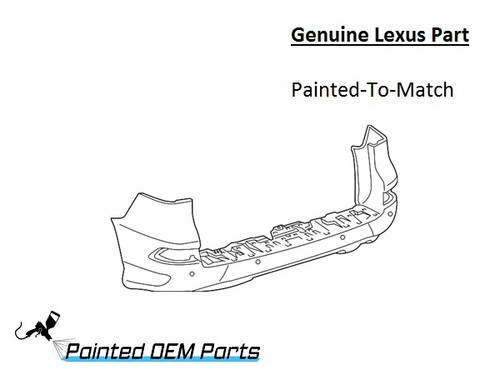 Painted 2020-2023 Lexus GX460 GX 460 Rear Bumper | Genuine OEM
