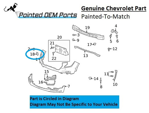 Painted 2022-2024 GMC Terrain Front Tow Hook Cover | Genuine OEM