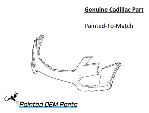 Painted 2017-2019 Cadillac XT5 Front Bumper | Genuine OEM