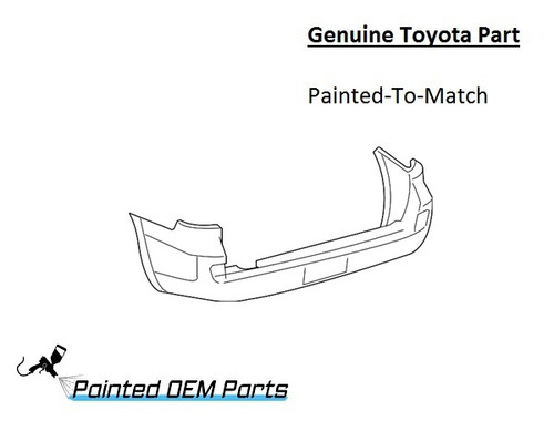 Painted 2008-2011 Toyota Land Cruiser Rear Bumper | Genuine OEM