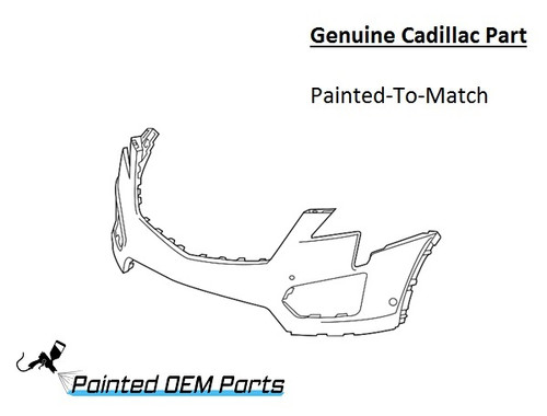 Painted 2020-2025 Cadillac XT5 Front Bumper | Genuine OEM