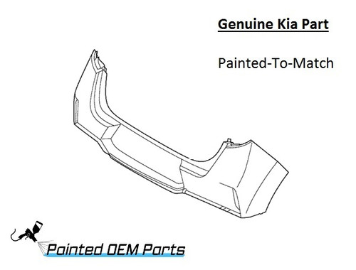 Painted 2023-2025 Kia Soul Rear Bumper | Genuine OEM