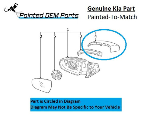 Painted 2021-2025 Kia Seltos Side Mirror Cover | Genuine OEM