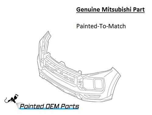 Painted 2020-2024 Mitsubishi Outlander Sport Front Bumper | Genuine OEM