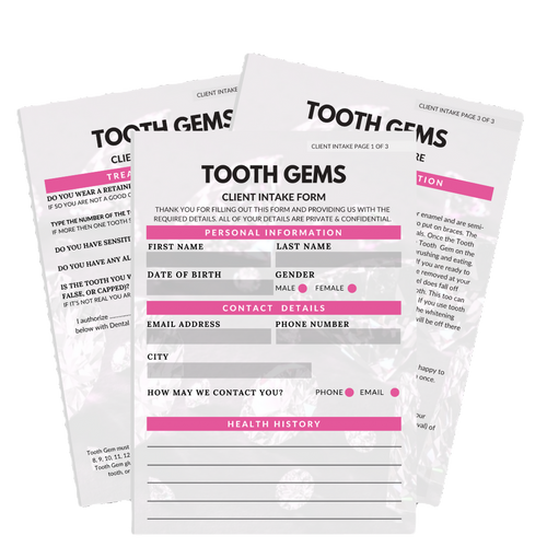 Tooth Gem Consent Form (Digital) | TheGemTrap