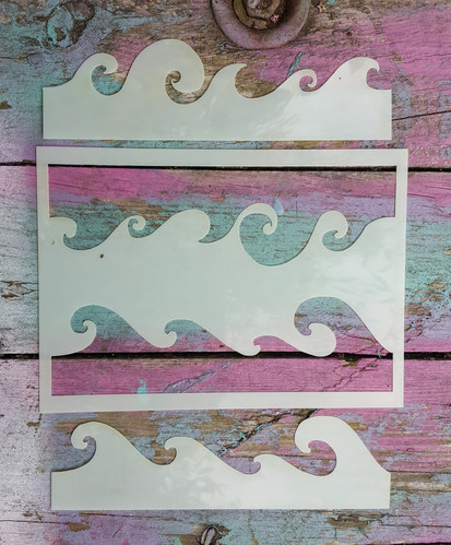 Waves Stencil | madhatterscrafts