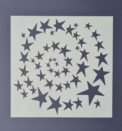 Spiral Star Stencil | madhatterscrafts