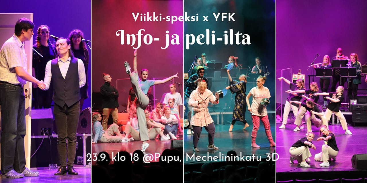 Viikki-speksi x YFK info- ja peli-ilta | Viikki-speksi
