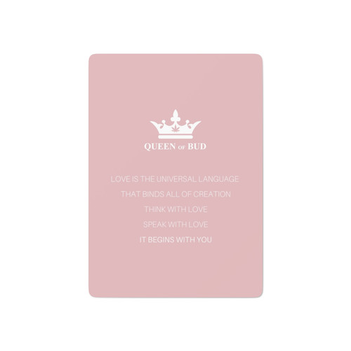 Rose Quartz Poker Cards | Queen Of Bud Shop