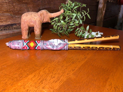 Unique Kuripe Ceremonial Rapé Pipe | Yawanawa Spirit