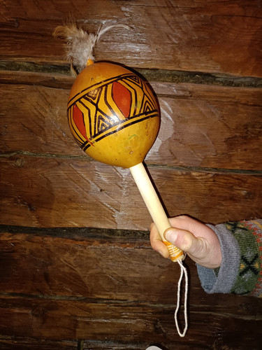Big Traditional Maraca Shaker from South America | Yawanawa Spirit