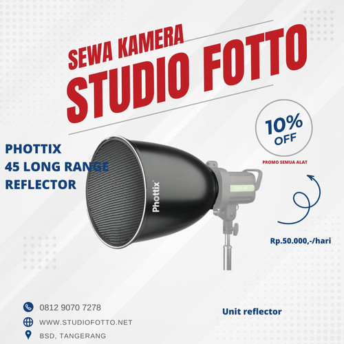 Sewa Phottix 45 Long Range Reflector With Grid | Studio Fotto