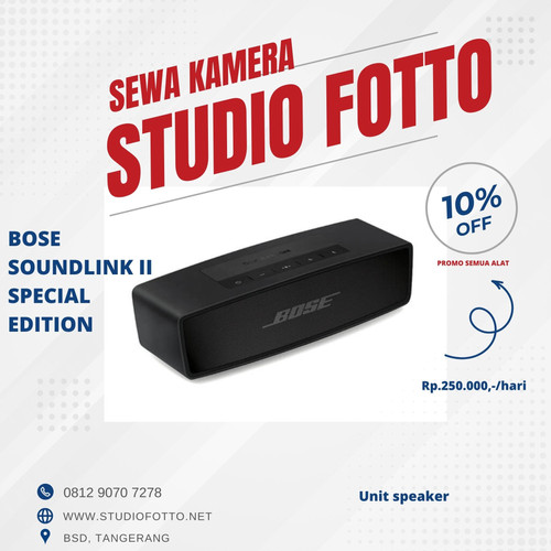 Sewa Bose Soundlink II Special Edition | Studio Fotto