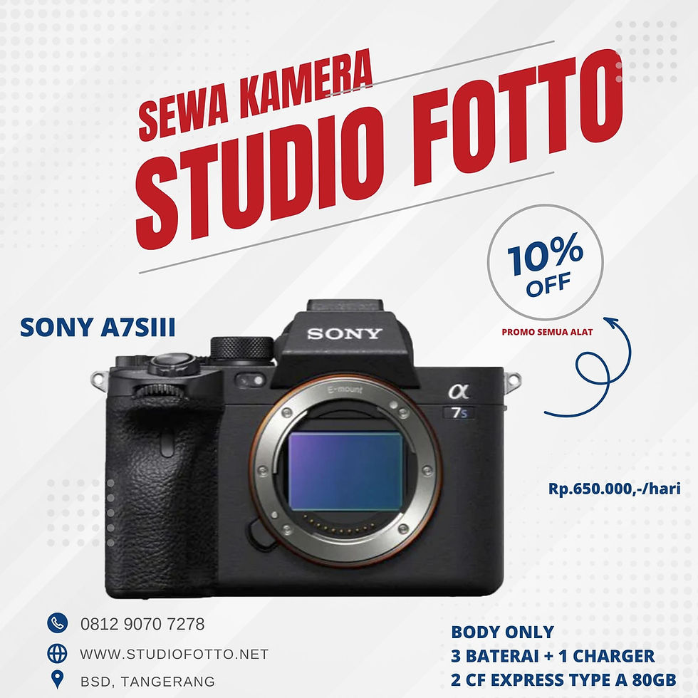 Sewa Kamera | Studio Fotto