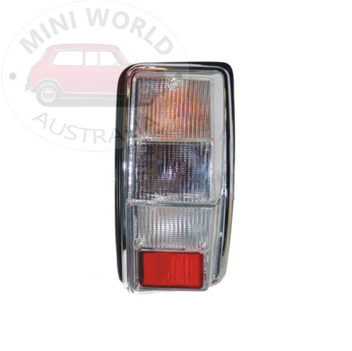 Rear lamps with clear lens R/H with reverse light | Mini World Australia