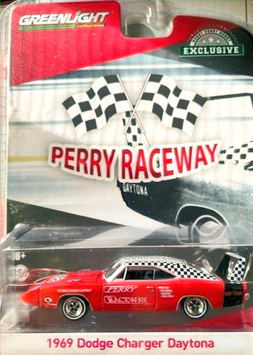 Greenlight Perry Raceway 1969 Dodge Charger Daytona Diecast Model Car 