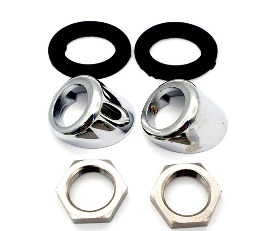 Wiper chrome wheelbox kit 6 sided nut, pair | Mini World Australia