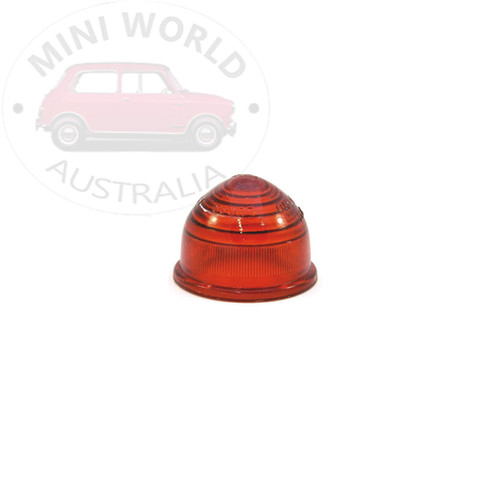 Indicator lens front red glass | Mini World Australia