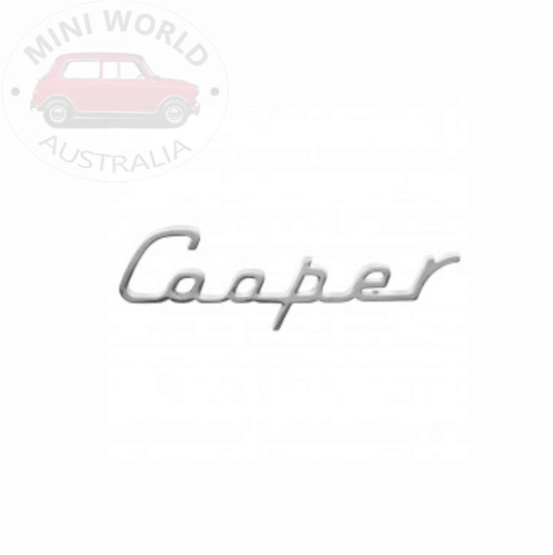 Cooper script boot badge for MK1 | Mini World Australia