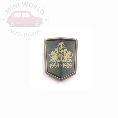 30th Anniversary Classic Mini front bonnet badge | Mini World Australia