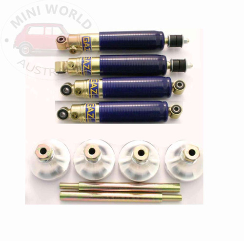 Mini and Moke shocks suspension package with standard height GAZ | Mini ...