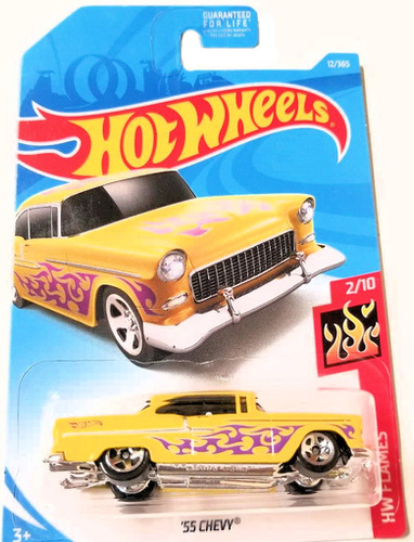 Hot Wheels '55 Chevy Collectible Die Cast Metal Toy Car | Mini World ...