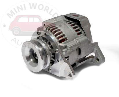 Powerlite lightweight competition alternator | Mini World Australia
