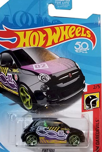 Hot Wheels Fiat 500 Diecast Model Toy | Mini World Australia