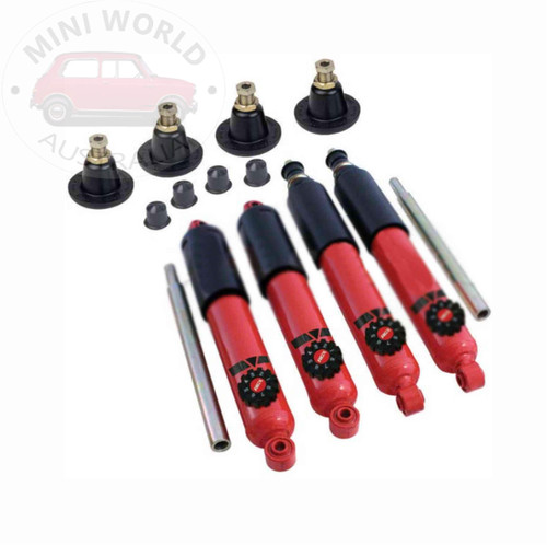 Mini and Moke shocks suspension package AGX adjustable and Hilos | Mini ...