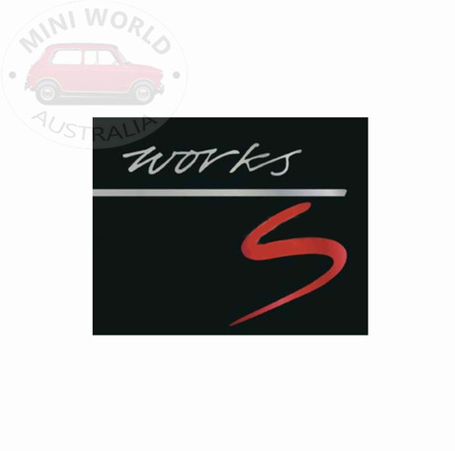 Classic Mini Cooper S Works decal kit | Mini World Australia