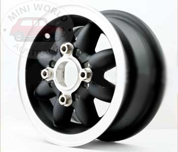 Rose Petal mag wheel rim 10x4.75 in black colour | Mini World Australia