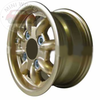 Minilite Mini wheel rim 10 x 4.5 Minilite alloy (Gold colour) | Mini ...