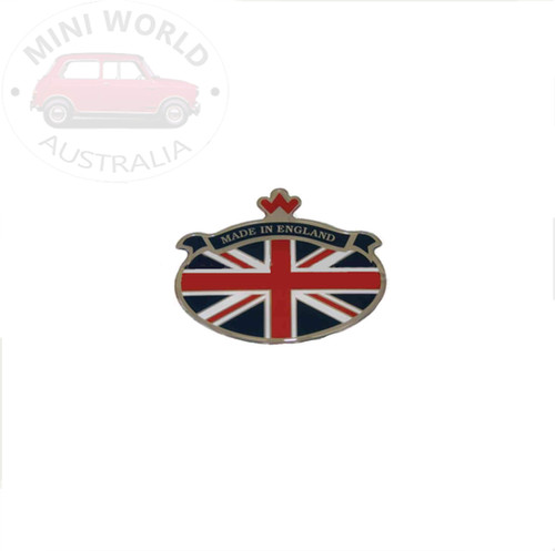 Classic Mini Union Jack stick on badge | Mini World Australia
