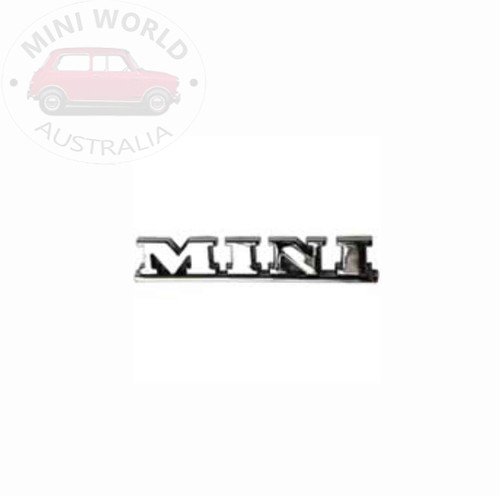 Rear boot script badge "MINI" | Mini World Australia