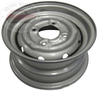 Morris Mini Cooper S 10 x 4.5 steel mag wheel rim in silver colour ...