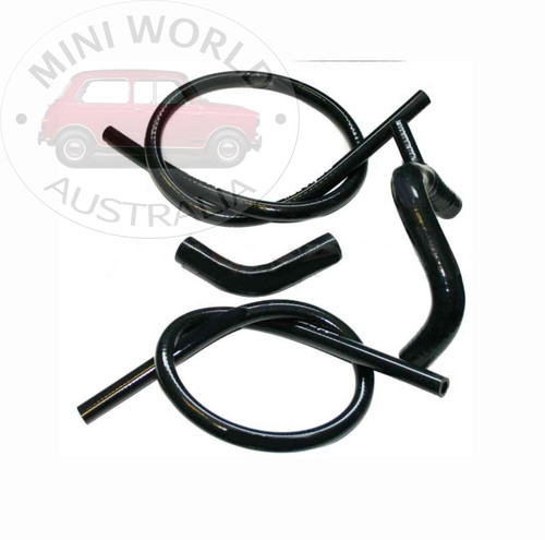 Silicone hose kit Mk1 and Mini Clubman 998/1100 in black | Mini World ...