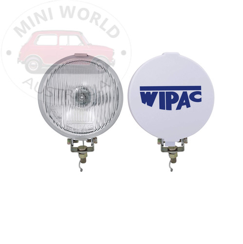 Wipac chrome Spot lamps with covers for Classic Morris Leyland Mini ...