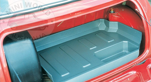 Plastic boot load liner for Rover Classic Mini car | Mini World Australia