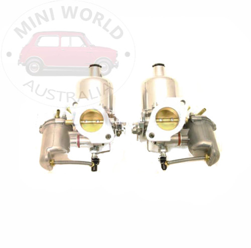 Twin SU HS4 carburettors pair of 1.5" | Mini World Australia