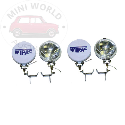 Lamp kit of 4 chrome spotlamps with stainless steel brackets | Mini ...