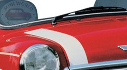 White bonnet stick on stripes | Mini World Australia