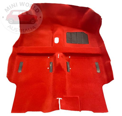 Classic Rover Mini RED Moulded Carpet Set (1997–2000 Style) | Mini ...