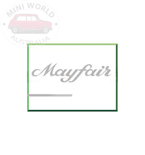 Mini Mayfair (script) decal kit | Mini World Australia